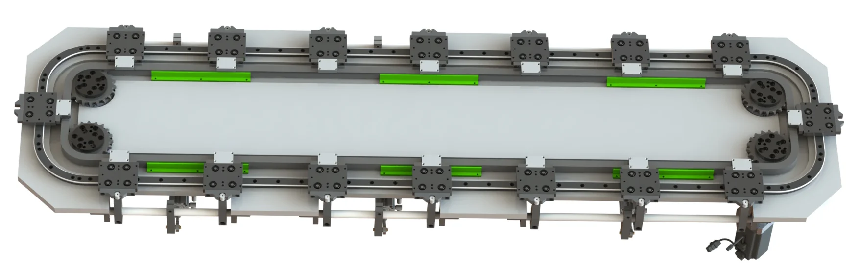 Linear Guide Arc Guide Assembly Rectangular Chain Drive Guide Conveyor ...