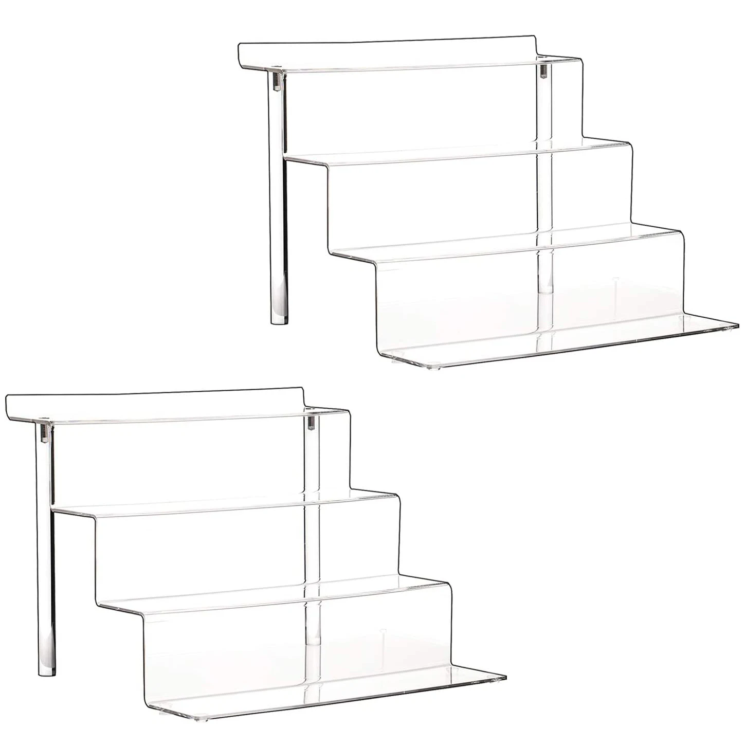 Acrylic Display Stands Clear Acrylic Display Risers 4 Tier Cupcakes ...