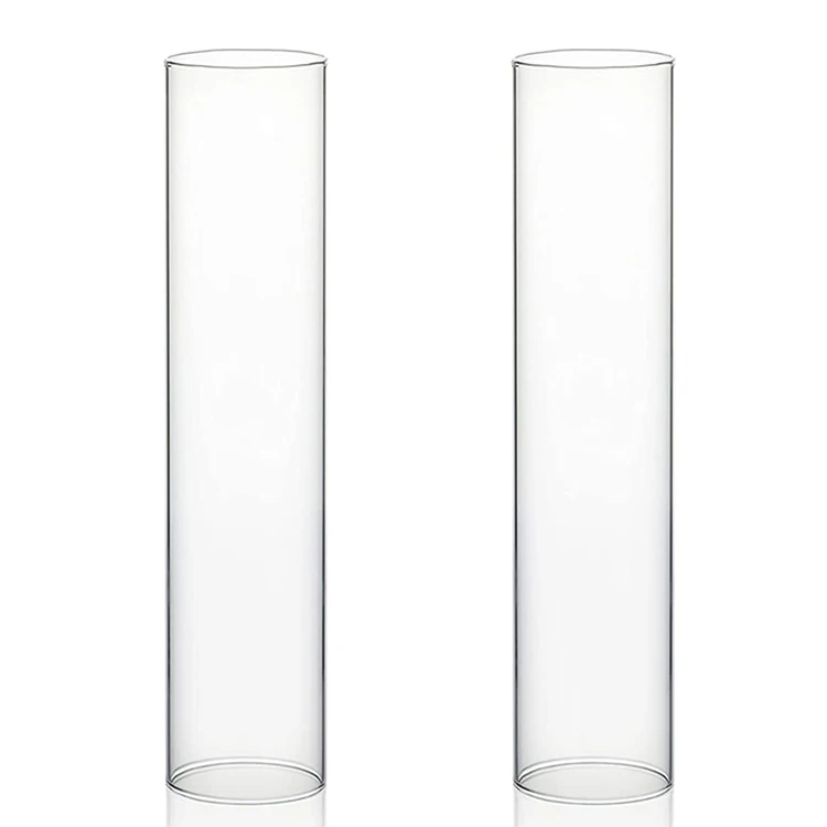 Elegant Glass Candle Chimney Tubes - Perfect for Home Decor