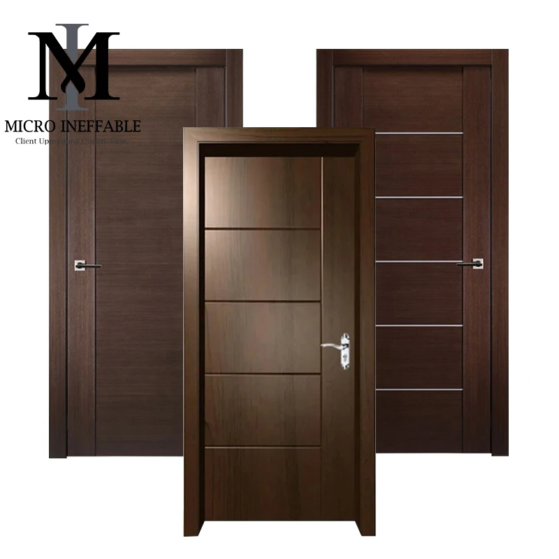 Simple Design Interior Hotel Prehung Wooden Interior Bedroom Door ...