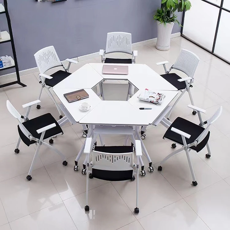 Flexible Conference Table - Training Room Table with Wheels