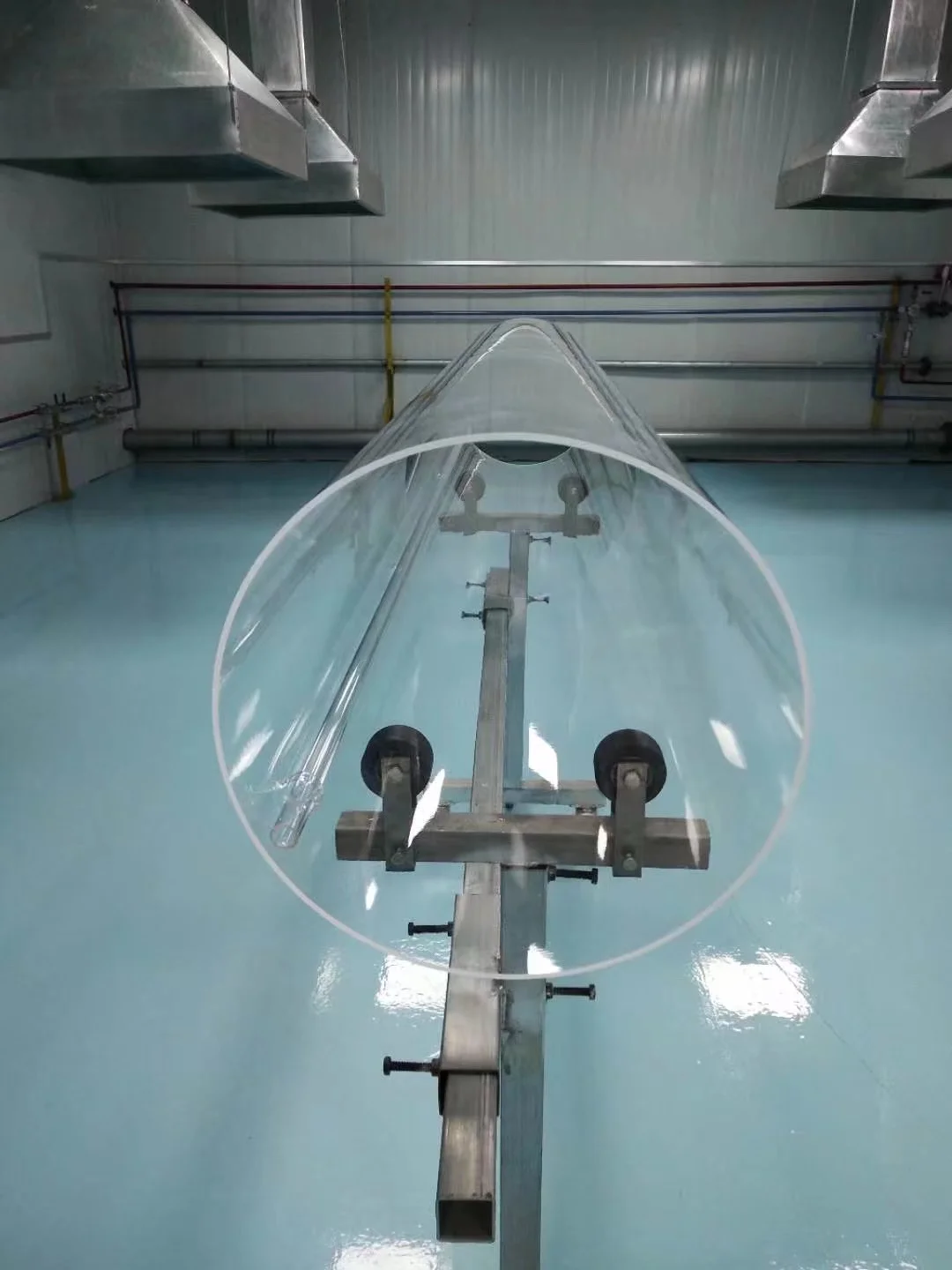 Large Diameter Quartz Tube Negative Pressure Tube High Temperature ...