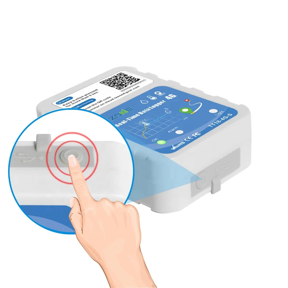 Tzone 4g Real Time Temperature Humidity Data Logger Gps Gsm Tracker ...