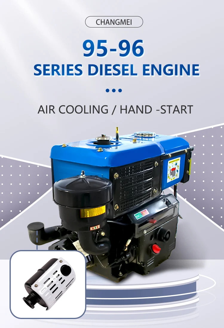 12 HP Diesel Engine with Radiator Zr195 - High Productivity