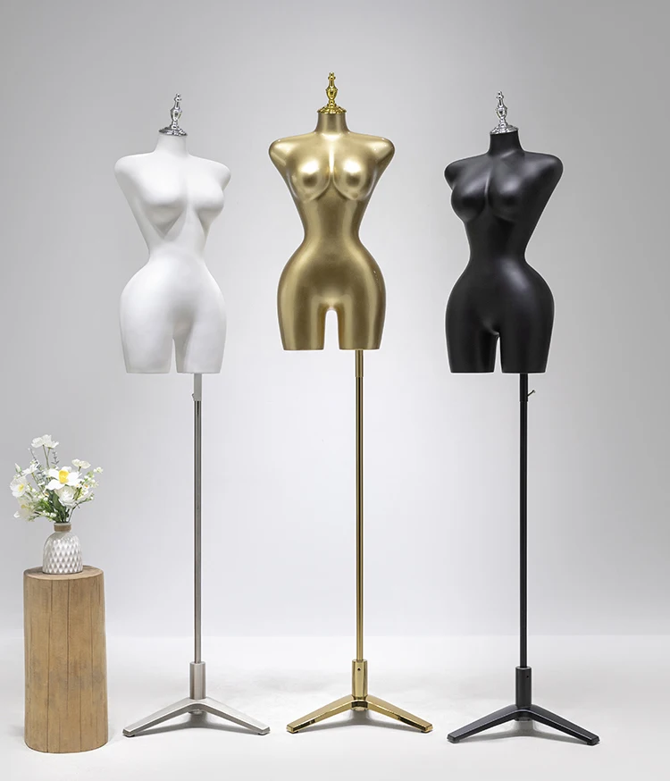 Wholesale Half Curvy Mannequins Female Body Plus Size Model Dummy Big ...