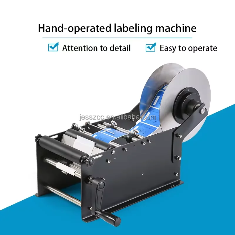 Semi Automatic Round Bottle Sticker Packing Labeling Machine Manual Labeling Machine| Alibaba.com