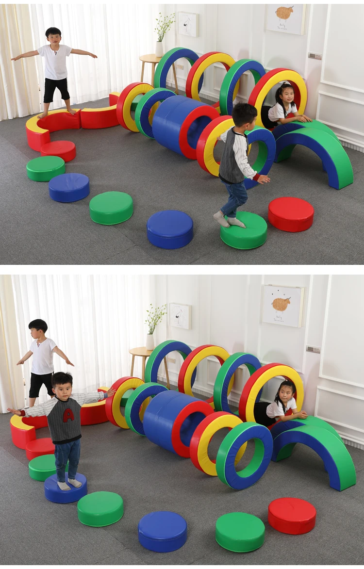 Moetry Kids Soft Play Set - Indoor Soft Playground Equipment for ...