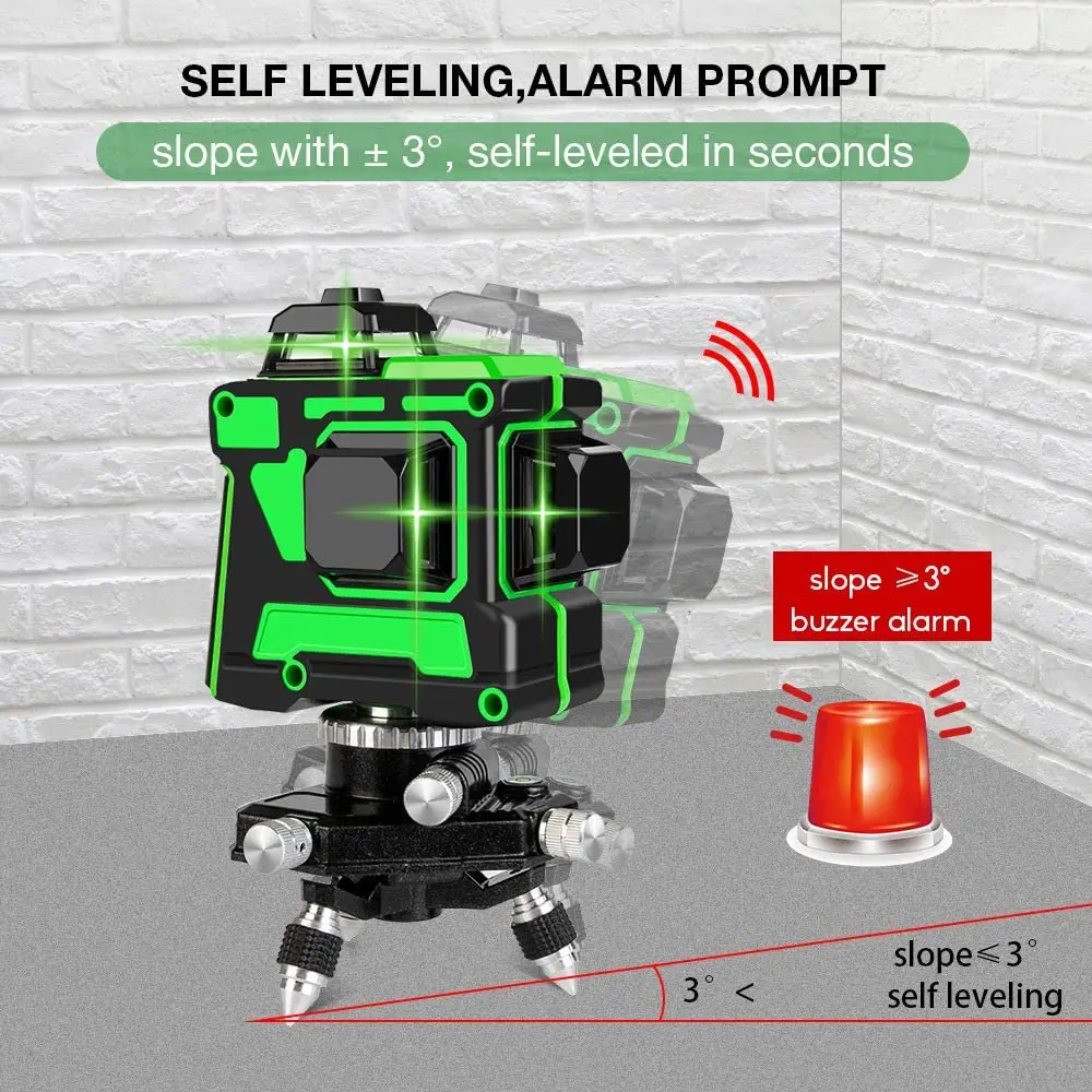 12 Line 3D Laser Level - Precision Self-Leveling Tool