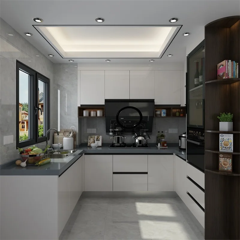 Modern Small Aluminium Complete Kitchen Unit Design Ideas Integral ...