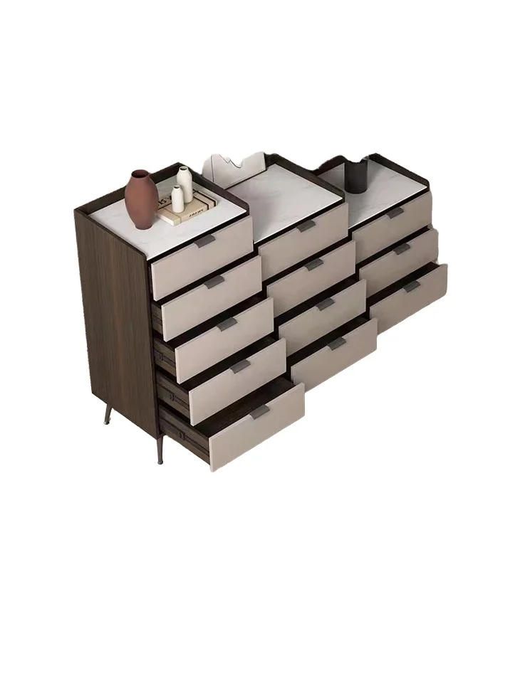 Modern Style Wood Drawer Storage Cabinet For Living Room Bedroom ...