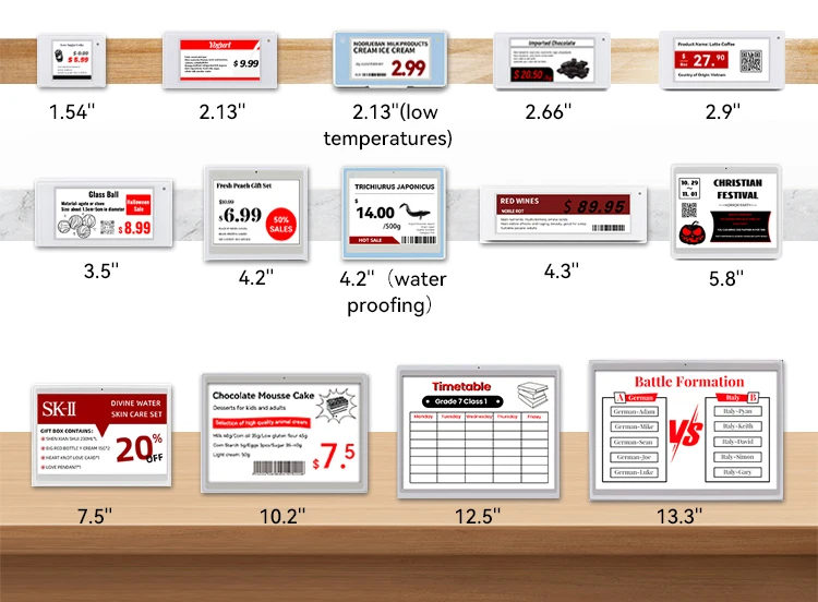 12.5 Inch Digital Smart Price Tag 2 4ghz Electronic Price Tag For ...