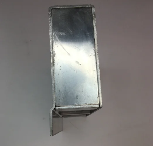 Double Holes Aluminum Lock Box Metal Gate Lock Cover 2inch Wide Concave ...