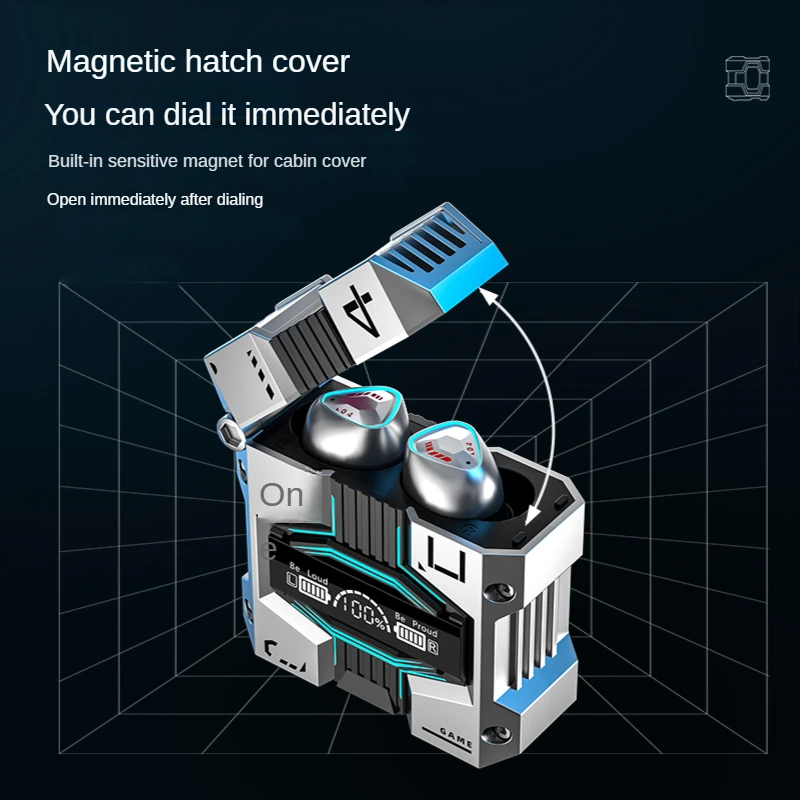 M45 TWS V5.3 Wireless Earphones - Low Latency Gaming Headsets