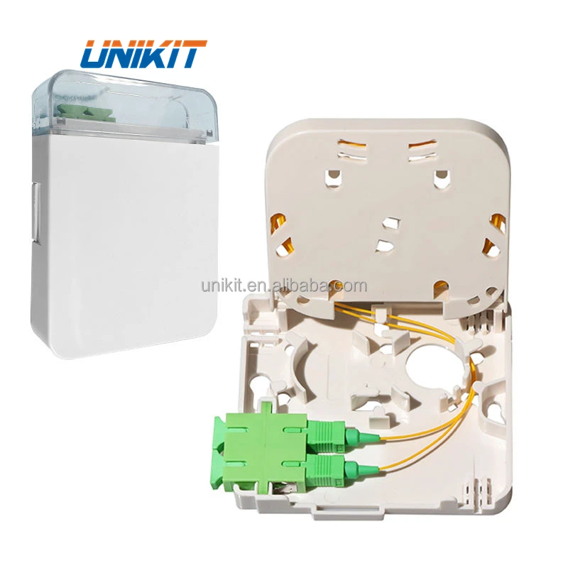 Indoor 1 Port 2 Ports ABS Mini Terminal Box FTTH Fiber Optic