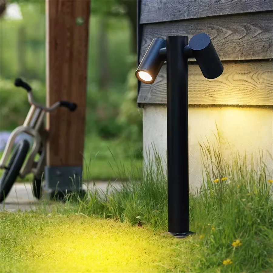 Aluminum Waterproof LED Garden Pathway Spotlight Courtyard Post Light ...