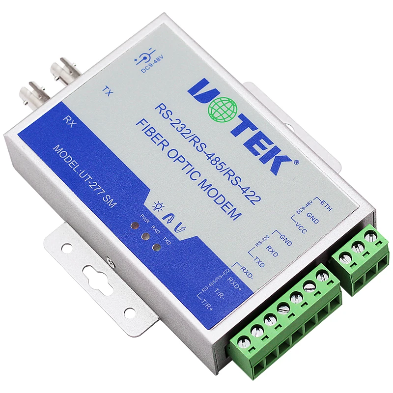 Uotek UT-277 Fiber Optic Converter - RS232/485/422 Modem
