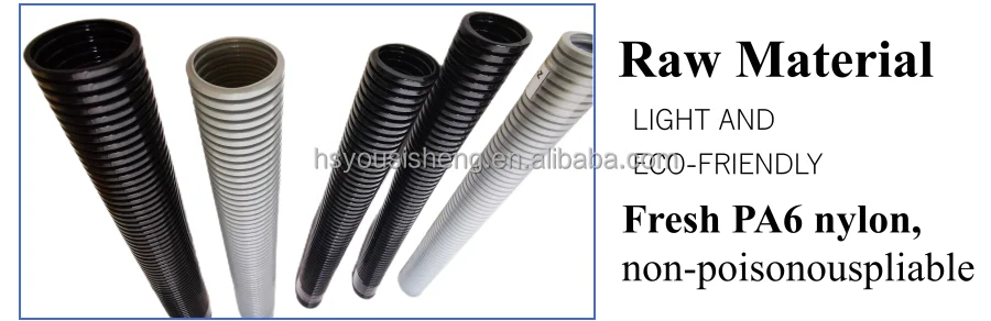 Yss Pp Plastic Corrugated Pipes For Wire Protection In Weaving Machines ...