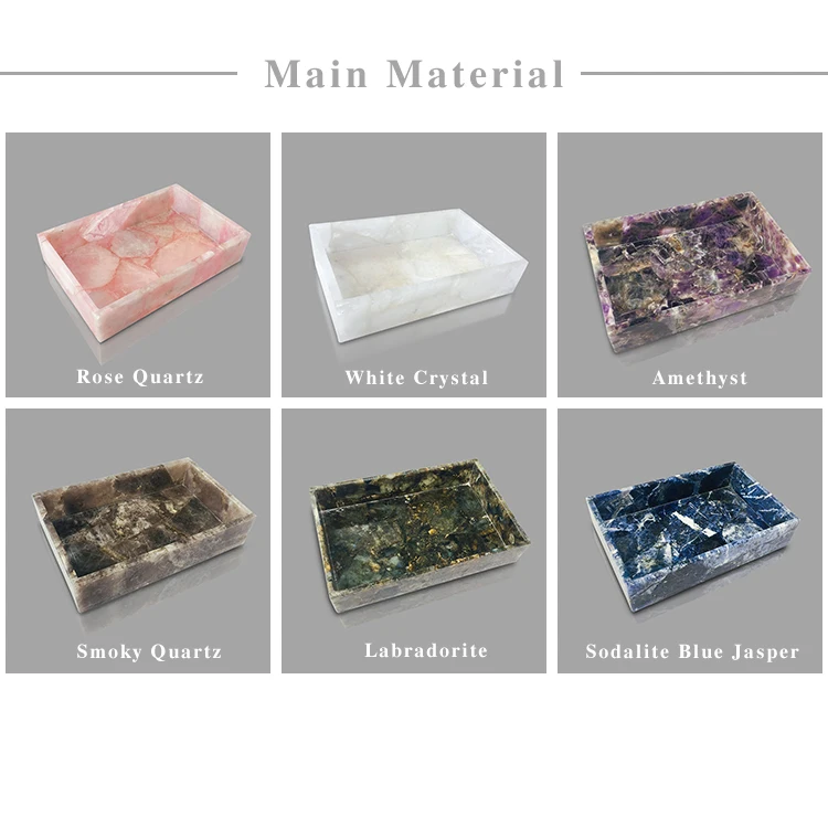 Rose Quartz Platter/clear Crystal Quartz Tray - Buy Marble Cheese Board ...