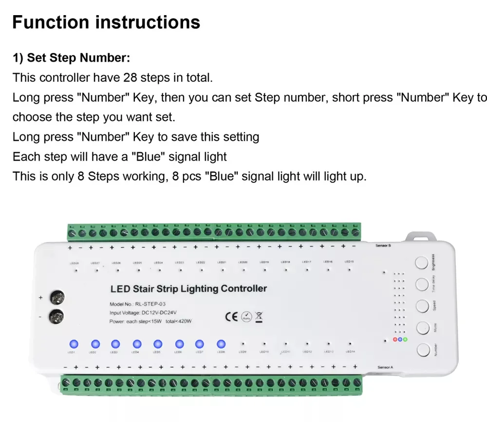 Smart Stair Lighting - Motion Sensor LED Strip Controller