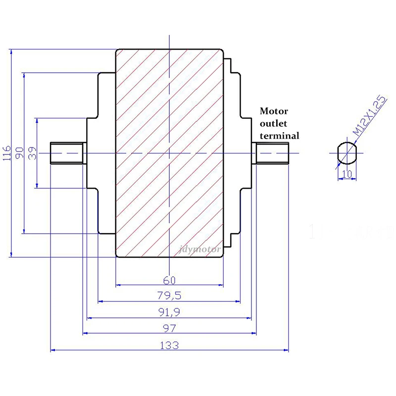 4inch Brushless Hub Motor Dc Load 150kg Electric Wheel Magnetic Bldc ...