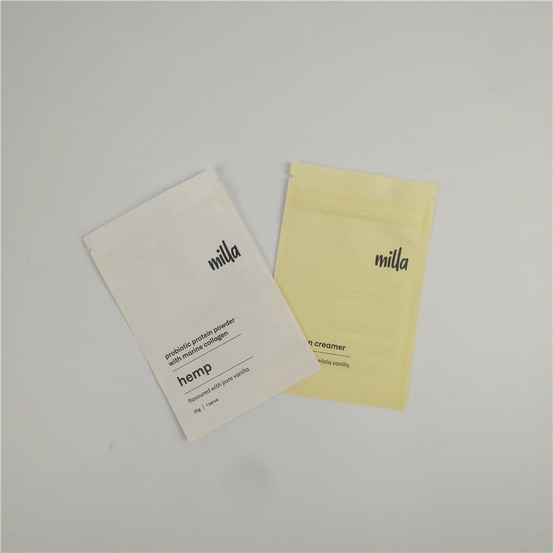 Small Sample Sachet Biodegradable Food Packaging Bags Protein Powder ...
