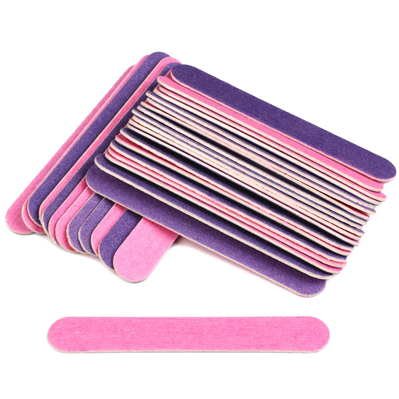 Disposable Wooden Nail Files 100 180 Custom Logo Private Label Printed ...