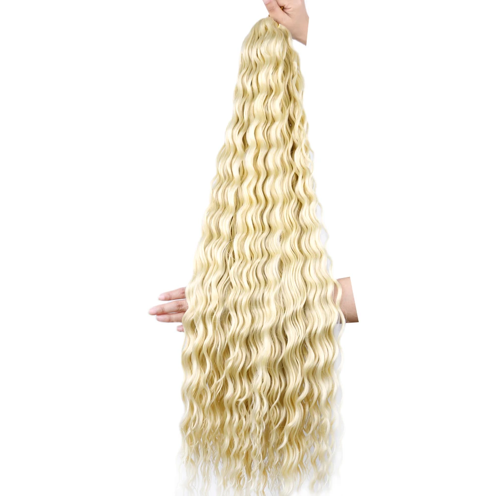 Deep Wave Hair Bundles Super Long Extension Deep Braids Ocean Wave ...