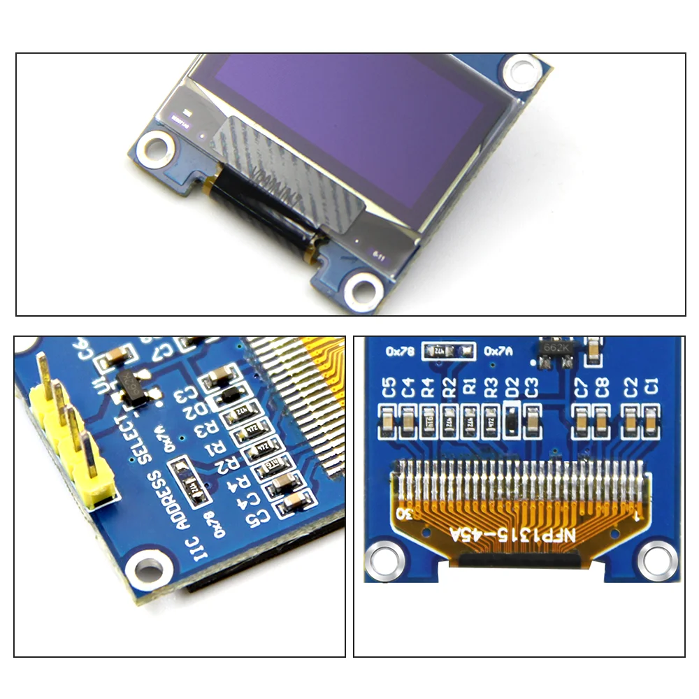0.96 Inch SSD1306 Driver 128*64 Resolution IIC Interface OLED Display ...