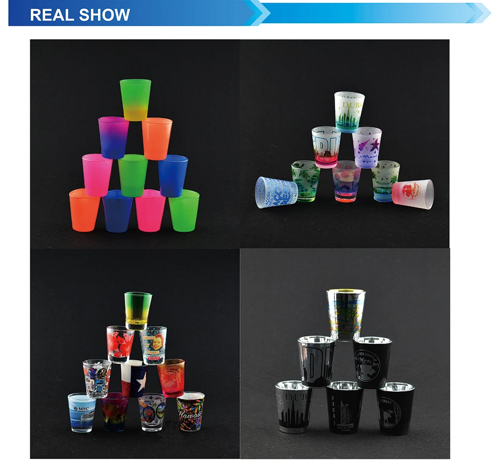 Custom Sublimation Frosted Unique Logo Personalized Blanks 50ml 1.5oz ...