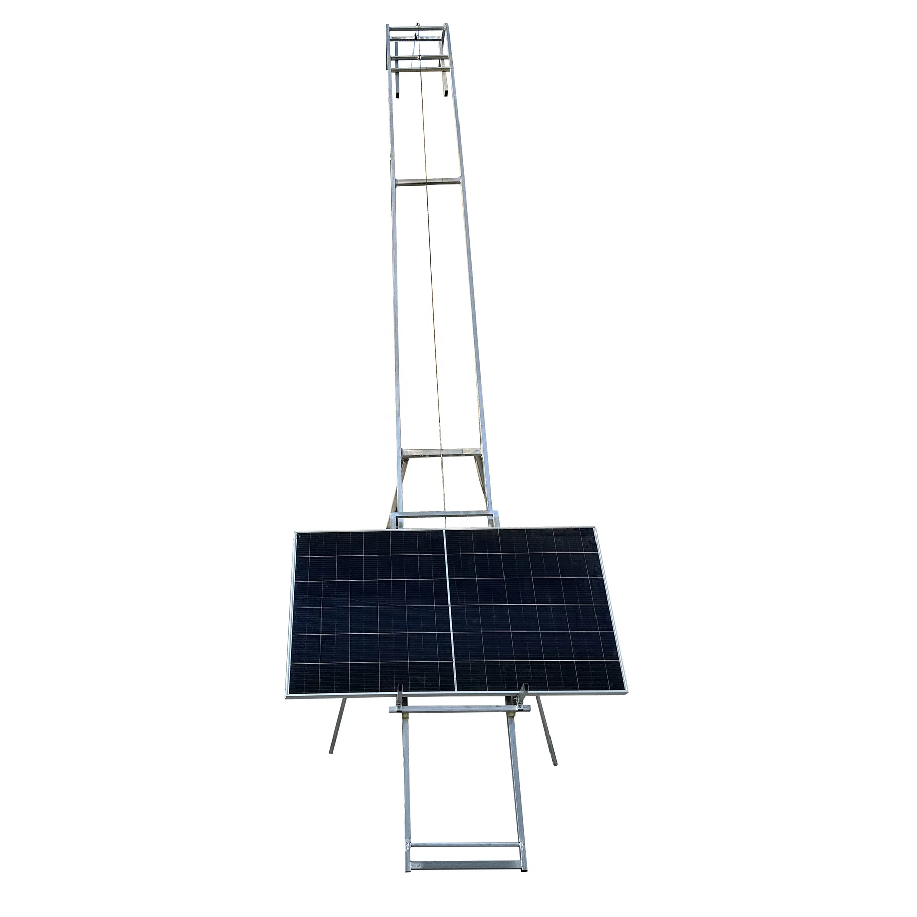 ladder lift solar panel Hot Upgrade Top Flip to Roof Crane Solar Panels ...