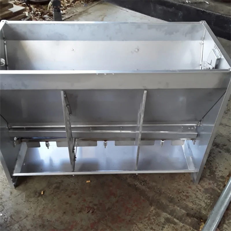 Piggery Fatten Weaner Automatic Feeder Trough with Nipple Drinker ...