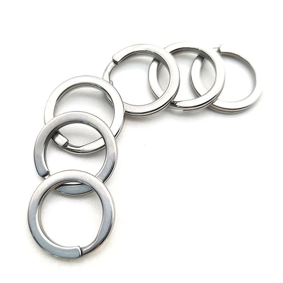 Mini 15mm Diameter Round Stainless Steel Key Split Rings for Keychains ...