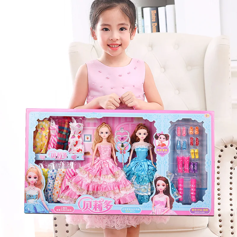 Princess Fashion Doll Set - 73cm Plastic Dress Toys