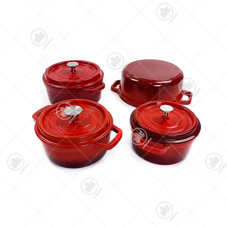 Factory Stock Cast Iron Kitchenware Non Stick Dutch Oven Enameled Cast ...