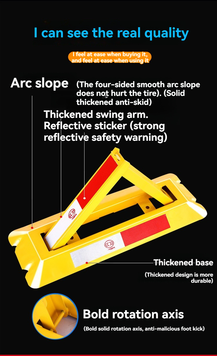 Steel Car Parking Space Protector Barrier Traffic Guardrail Site Space ...