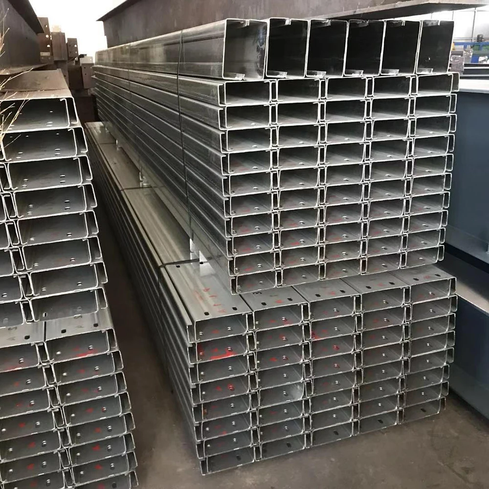 Standard Sizes Of Steel Lip Channel C Section Galvanized Roof Purlins ...
