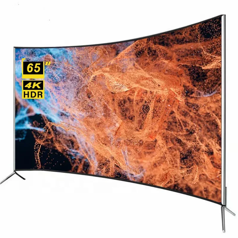 65 Inch Curved Smart Tv 4k Ultra Hd Led Tv Smart Television 65 Inch Tv ...