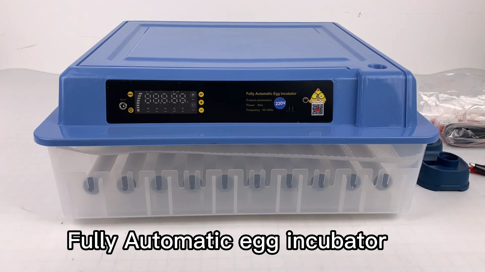 256 Chicken Egg Incubator Fully Automatic Poultry Hatcher Brooder Farm ...