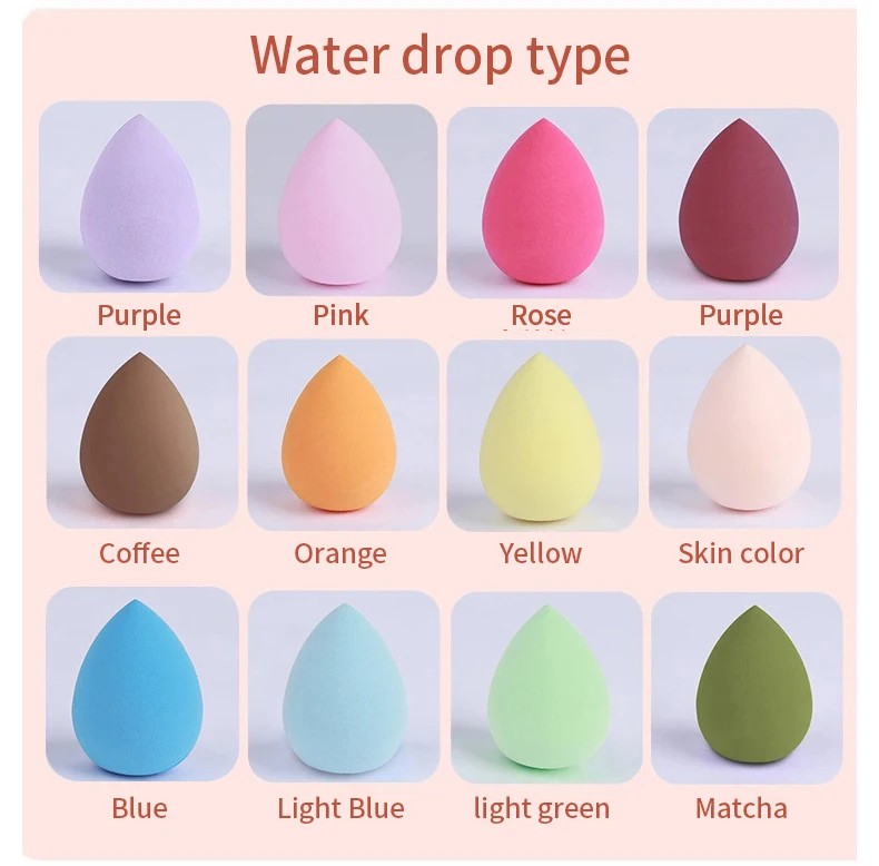 8pcs Cosmetic Sponge Latex-free And Vegan Beauty Sponge Set Make Up ...