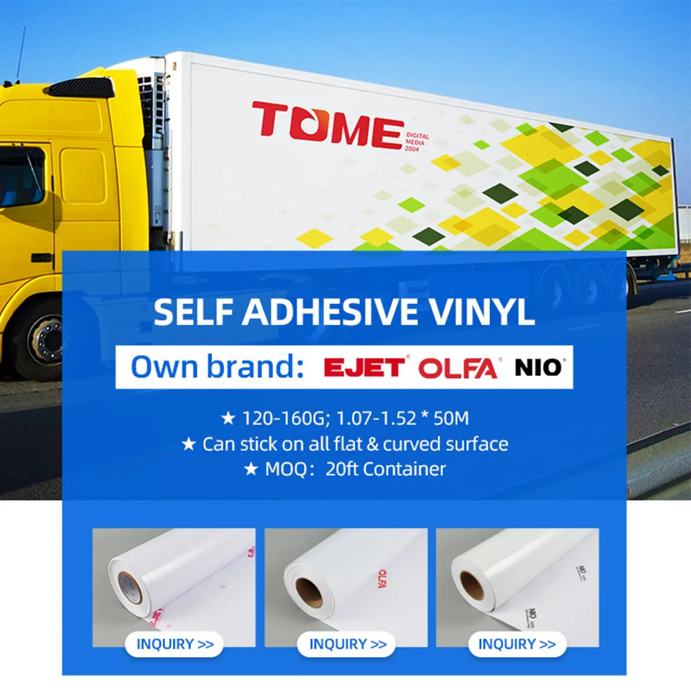 Alibaba.com: Wholesale PVC vinyl sticker rolls, glossy white printable ...