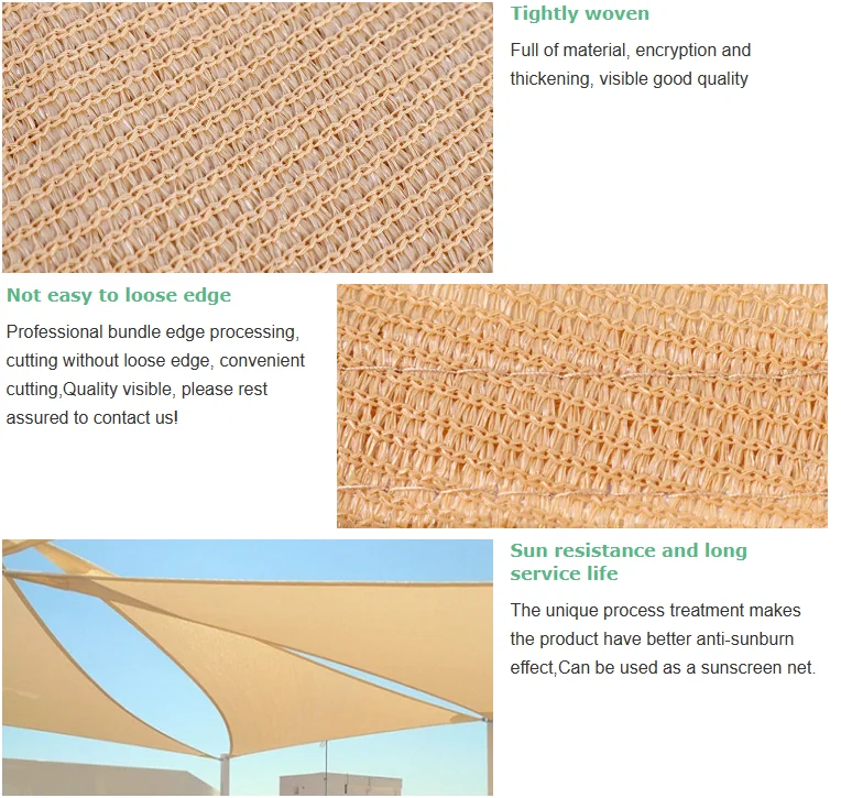 180gsm Sun Shade Sail 3x4m Sun Shade Sail Hdpe Breathable Shade Cloth ...