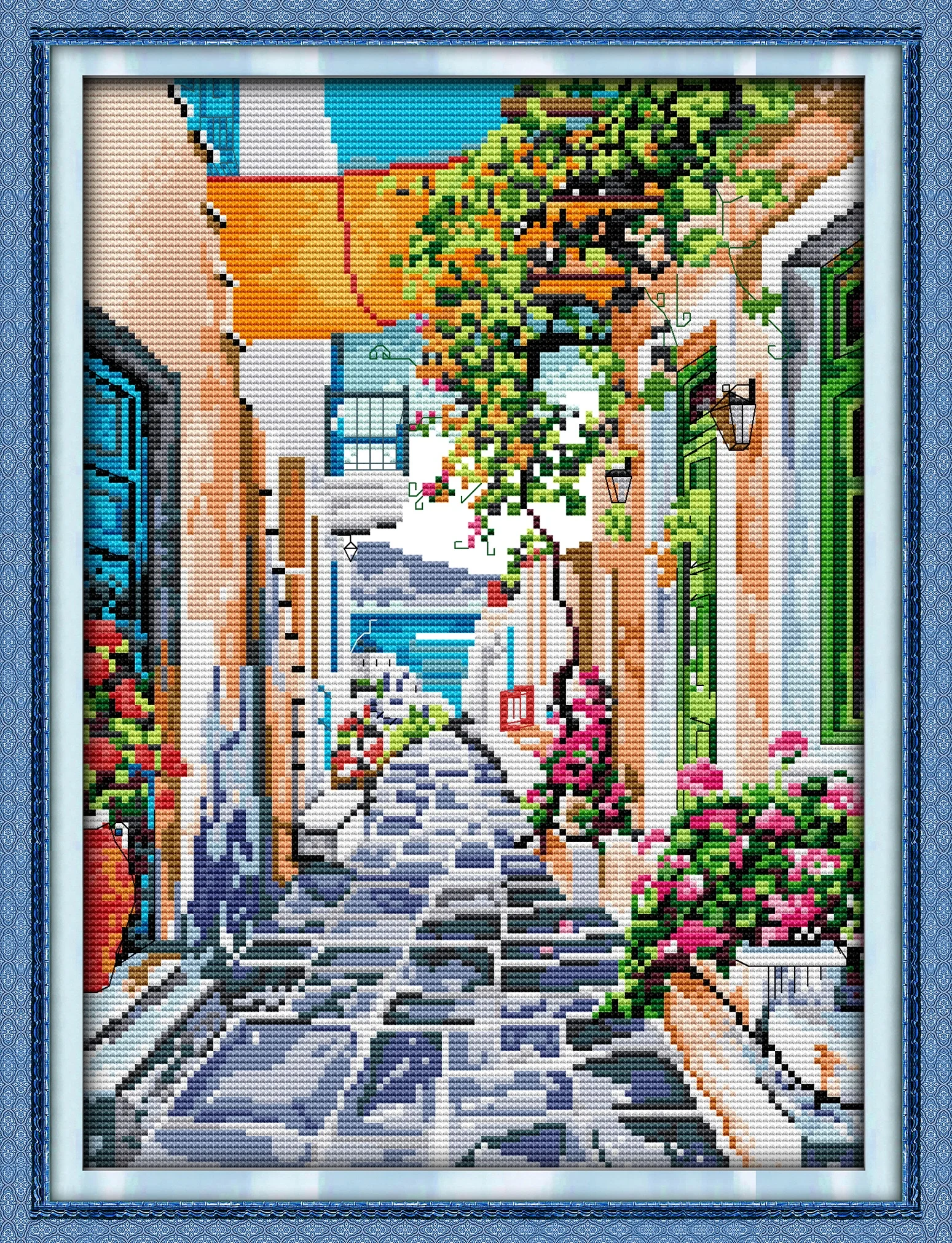 Nkf Wholesale Cotton Canvas Fabric Diy Handcraft Scener Printed Counted ...