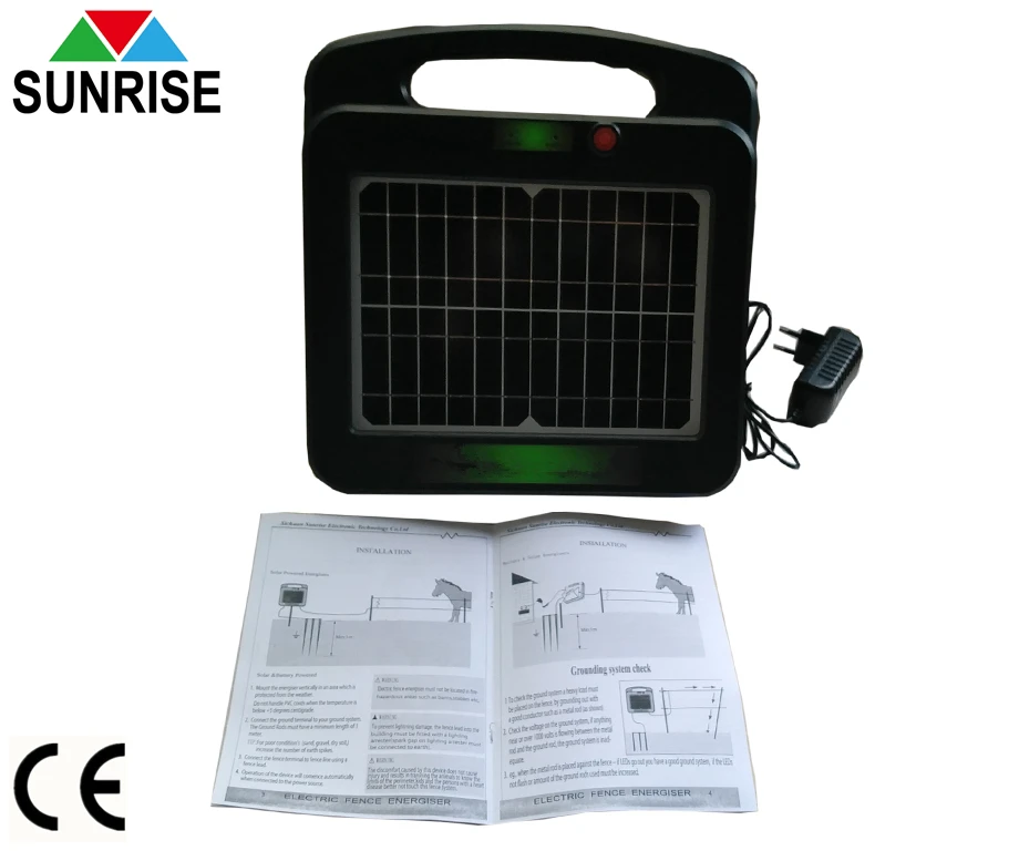 Solar Panel And Battery Inside Powered All In One Electric Fence ...