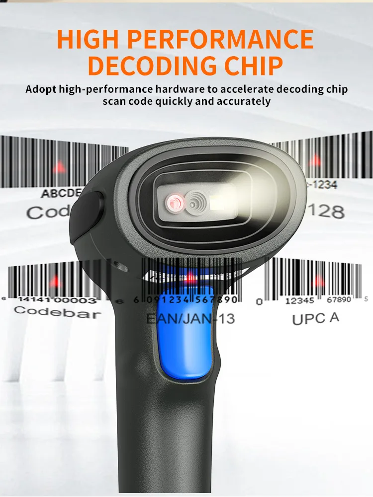 HENEX HC-3208 Handheld USB Barcode Scanner - Reliable & Versatile