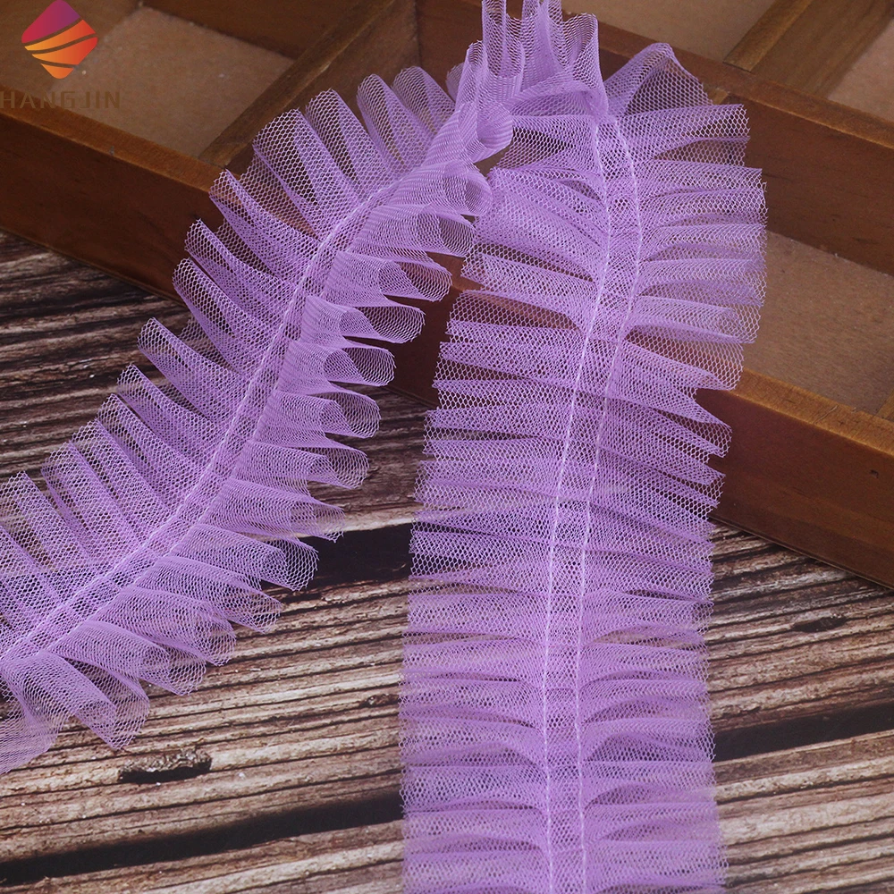 Alibaba.com: 6cm wide double-edged pleated mesh tulle lace trim ...
