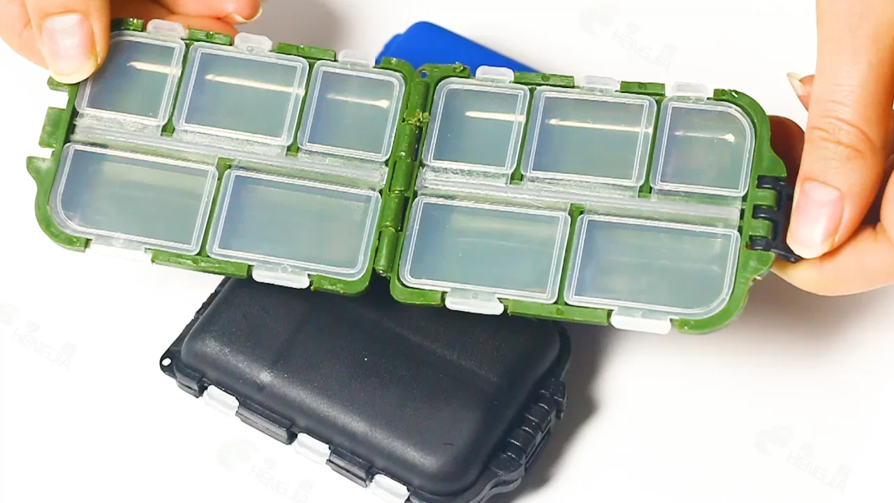 Fishing Accessories Hard Plastic Storage Case Box Portable Hook Bait ...
