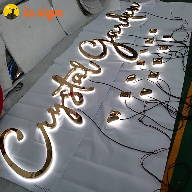 Custom Made Large Frontlit Lighting Channel Letter 3d Logo Sign ...
