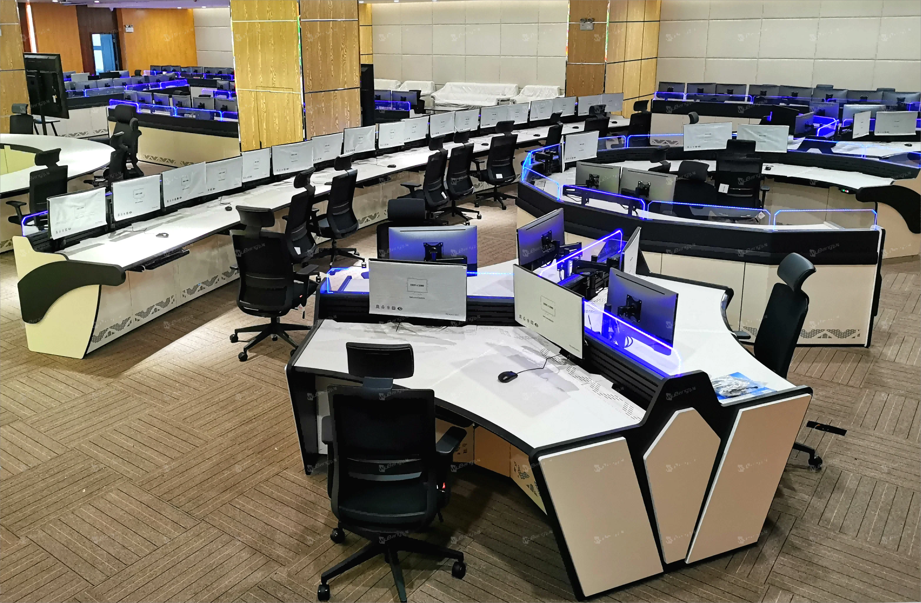 Wubang Security Operations Center Console - Professional Control Room ...