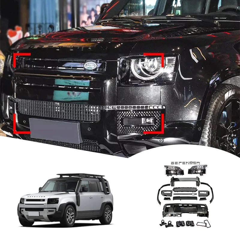 Car Bumpers Front Lip And Rear Lip Wheel Eyebrow Side Covers For Land ...