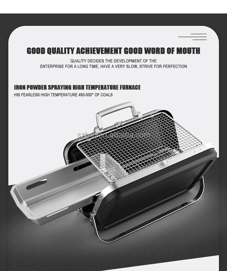 Outdoor Hiking Portable Charcoal Bbq Grills With Portable Suitcase ...